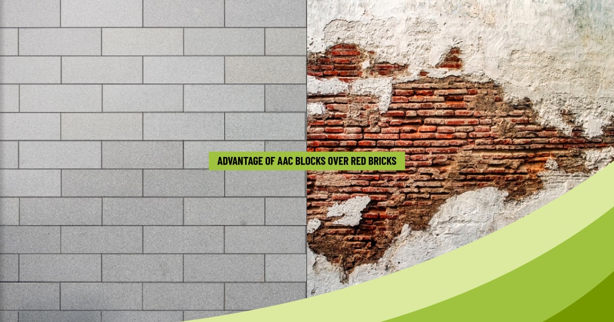 Advantage of AAC blocks over red bricks